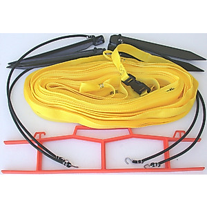 Home Court 1-inch Non-adjustable 30-ft Sand Setup Boundary - W25S (Yellow)