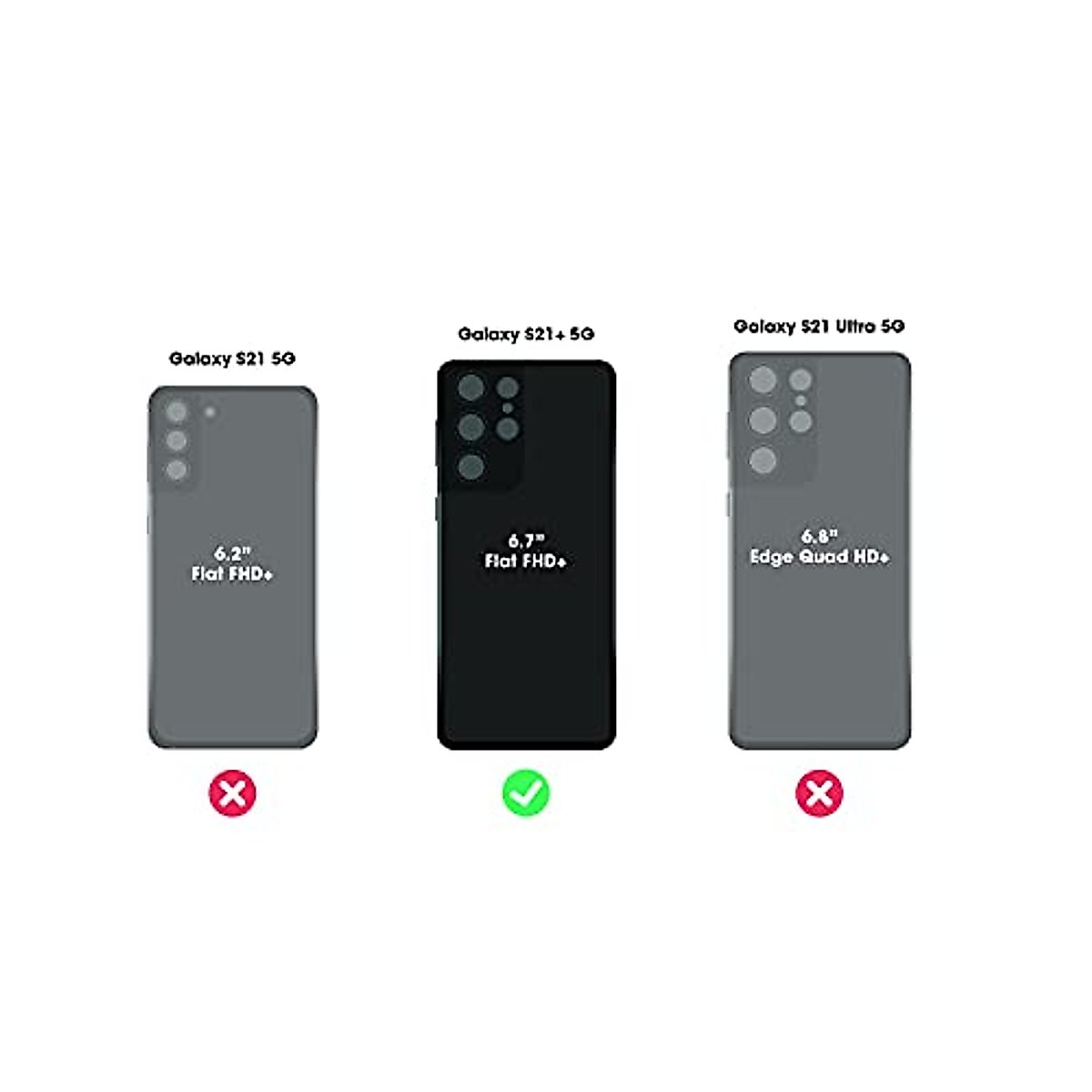 OtterBox Defender Series Screenless Case for Galaxy S21 Plus 5G (ONLY - Does not fit non-Plus size or Ultra) Varsity Blues