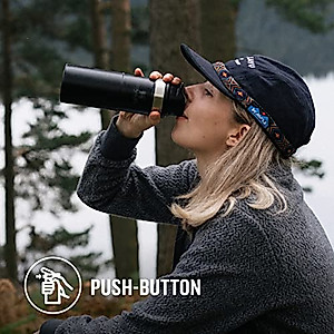 STANLEY Trigger Action Travel Mug 0.47L Hammertone Green – Keeps Hot for 7 Hours - BPA-free Stainless Steel Thermos Travel Mug for Hot Drinks - Leakproof Reusable Coffee Cups