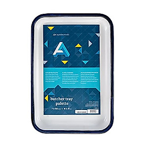 Art Alternatives Enamel Butcher Tray 7x10.5 inches, White