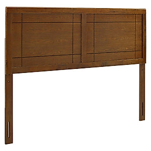 Modway Archie Wood Headboard, Walnut