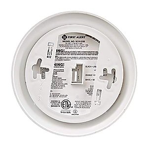 FIRST ALERT BRK SC9120B Hardwired Smoke and Carbon Monoxide Detector with Battery Backup and FIRST ALERT BRK9120b6CP Smoke Detector Alarm | Hardwired with Backup Battery