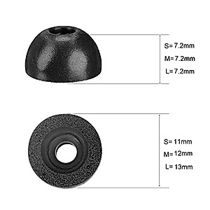 Earbuds Memory Foam Eartips Tips Compatible with Anker Life P2 P3 A2 A1 DOT2 Liberty air x/air 2 / air 2 pro/air 3 pro / 2 PRO sunsang Galaxy Buds Plus/Galaxy Buds/Elite 75t 65t (Large)