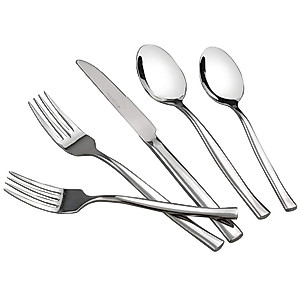 Idomy 60-Piece Stainless Steel Flatware Set, Cutlery Set Service for 12