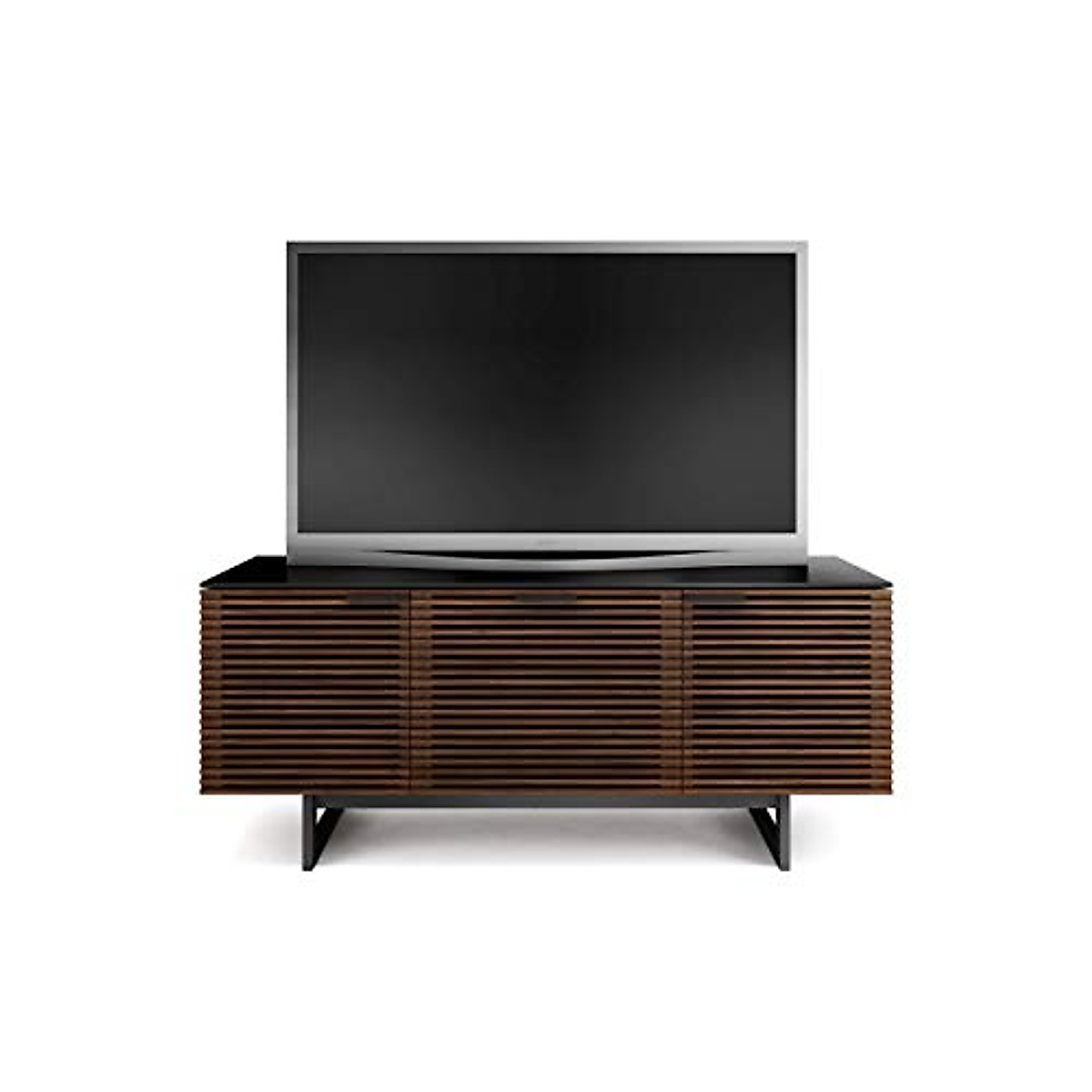 BDI Corridor 8177 Triple-Width Media Console with Drawer, Chocolate Stained Walnut