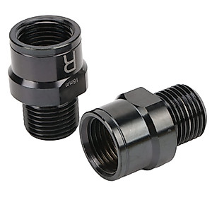 BuyWeek Bike Pedal Extender, Bicycle Pedal Extensions 16mm Lengthening Shaft Extended Pedal Spacer for Mountain Bikes Road Bikes and BMX (Black)