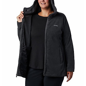 Columbia Women's Benton Springs II Long Hoodie, Charcoal Heather, Medium