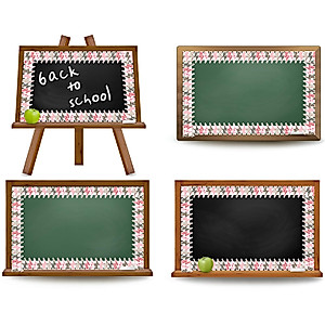 Whaline 32.8Ft Preppy Bulletin Board Border Leopard Cow Print Pink Lightning Die Cut Trim Border Roll for Classroom Chalkboard School