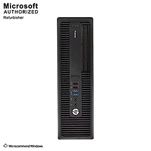 HP ProDesk 600 G2 Small Form Factor PC, Intel Core Quad i5 6500 up to 3.6 GHz, 16GB DDR4, 1TB SSD, WiFi, BT 4.0, VGA, DP, Win 10 Pro 64-Multi-Language Support English/Spanish/French(Renewed)