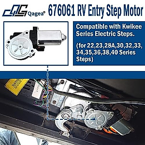 Qagea 676061 RV Entry Step Motor 214-1001 Replacement for Kwikee Part Number 1101428 379147