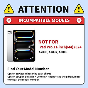 BABG Keyboard Case for iPad Air 11(M2,2024)&iPad Pro 11 inch (4th/3rd/2nd/1st) Gen&iPad Air 5th&4th Gen,360°Swivel,Multi-trackpad,Backlit Keyboard-Rose Gold