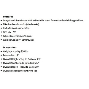 Schwinn Discover Adult Hybrid Bike for Men and Women, 700c Wheels, 21-Speeds, 17-Inch Aluminum Step-Through Frame, Front and Rear Fenders, Rear Cargo Rack, White