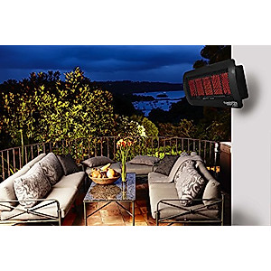 Bromic Heating Tungsten 500 Smart-Heat Gas 5 Burner Radiant Infrared Patio Heater, Natural Gas, 43000 BTU