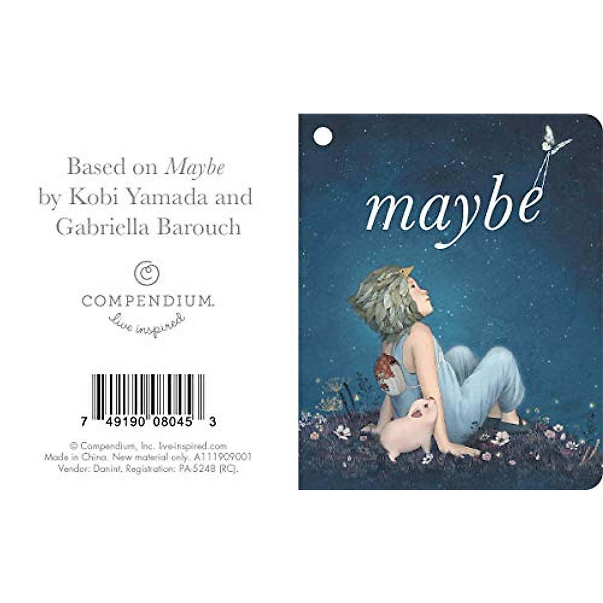 Compendium Flying Pig Plush A Cute Stuffed Animal Companion to The Book Maybe 5″W x 6. 5″H x 9. 25″D