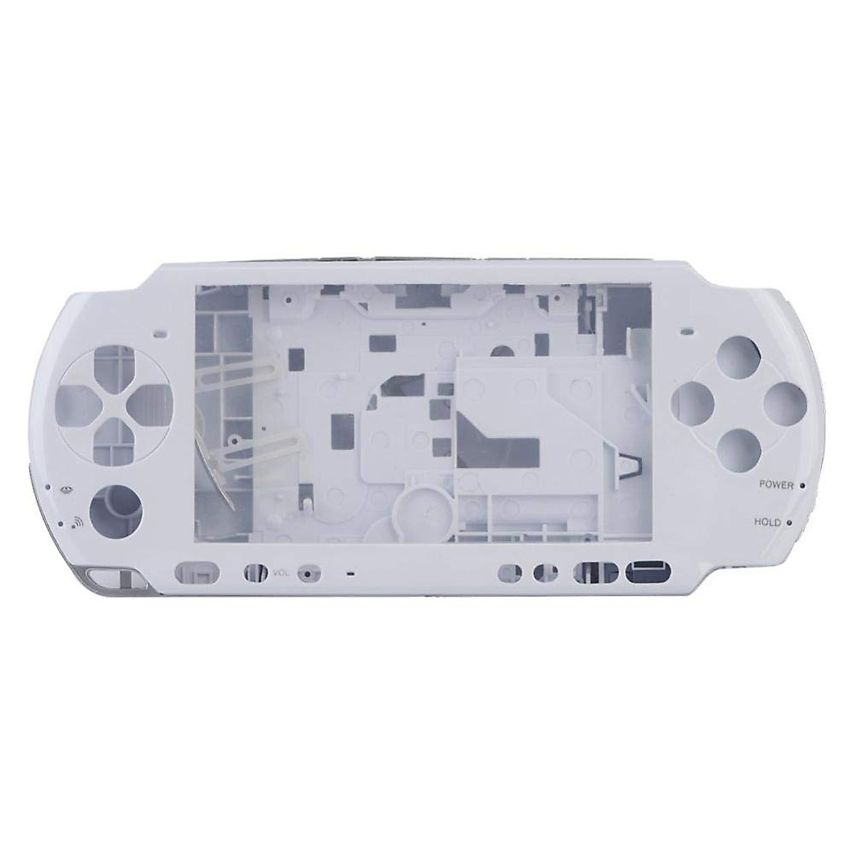 Yeepin Clip on Shell Case Full Housing Console Game Shell Case Cover for Sony PSP 3000 Console (White)