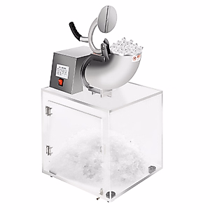 Commercial Snow Cone Machine Ice Shaver Macker 440lbs/hr, ETL Approved 300W Electric Ice Crusher Machine with Dual Blades, Shaved Ice Machine for Home, Restaurants, Bars