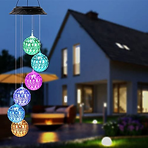 Gifts for Mothers Day,Yard Decor Lights, Solar Wind Chimes Outdoors, Gifts for Mom/Women/Grandma/Daughter/Sister/Aunt/Friend/Wife and Sister,Mom Birthday Gifts, Garden Decor,Gardening Gift for Women