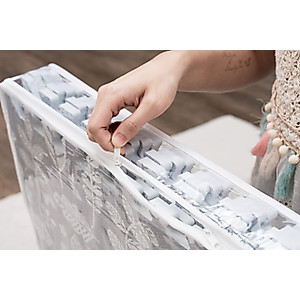 PopsyKosy Large Storage Bags for 6 Pack Stylish Large Foam Play Mats Organizer Bins for Kids Toys Clear Window Design White edge (play mats not included)