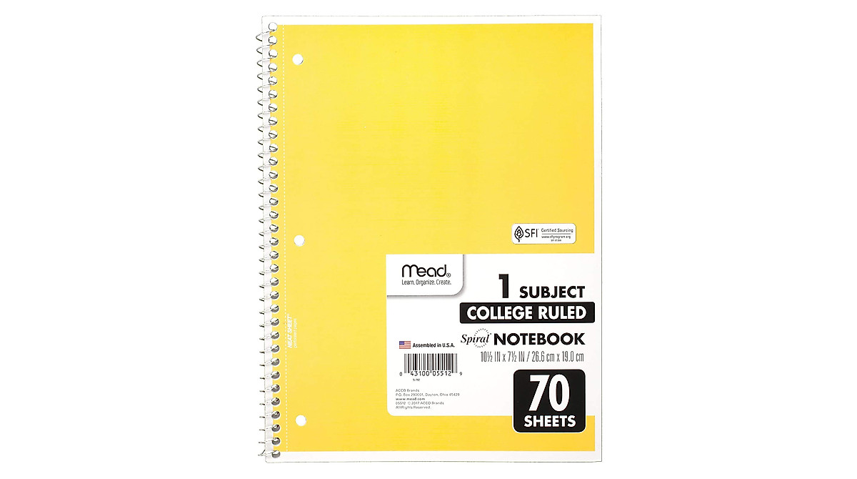 Mead Spiral Notebooks 24 Pack - College Ruled Quality