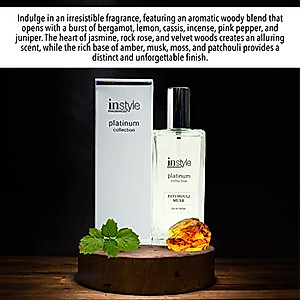 Instyle Fragrances | Inspired by Creed’s Aventus | Platinum Collection | Patchouli Musk | Men’s Eau de Parfum | CLEAN, Vegan, Paraben & Phthalate Free | Never Tested on Animals | 3.4 Fl Oz