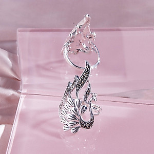 Helen de Lete Vintage Phoenix Wonder Bird 925 Sterling Silver Open Ring