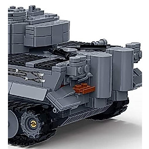 General Jim's Military Brick Building Set - WW2 German Army King Tiger Tank Building Blocks Model Set for Military, World War 2, Military and Brick Building Enthusiasts Including Teens and Adults