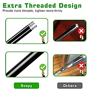 SVOPY 2Pack Double Shepherds Hooks for Outdoor 76 Inch Bird Feeder Pole with 5 Prongs Base, Adjustable Heavy Duty Garden Hook for Hanging Bird Feeder,Wedding Decor,Plant Baskets