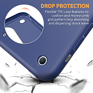 DTTO Mini Case for iPad Mini 3/2/1, (Not Compatible with Mini 5th Generation) Ultra Slim Lightweight Smart Case Trifold Cover Stand with Flexible Soft TPU Back [Auto Sleep/Wake],Navy Blue