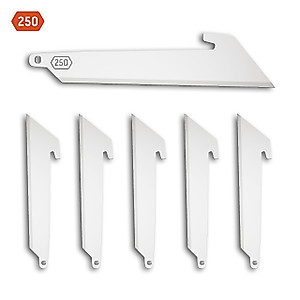 Outdoor Edge 2.5" Utility Blade Pack (6 Blades), Compatibility Blade Code 250