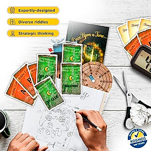 Thames & Kosmos EXIT: The Enchanted Forest| A Kosmos Escape Room Game in a Box| Family Friendly, Card-Based at-Home Escape Room Experience for 1 to 4 Players, Ages 12+ , Black