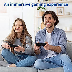 2 Pack USB Wireless Gaming Controller for PC/Laptop Computer (Windows XP/7/8/10)/ Android / PS3 & Steam Joystick Gamepad for pc Games Controller Compatible Android (Black+Black)