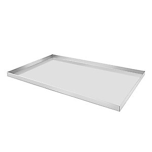 Confote Stainless Steel Replacement Tray for Dog Crate, 41.1"x26" Pet Cage Floor Pan Chew-Proof & Crack-Proof