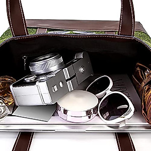 Golf in Grass Sport ) Tote Bags Large Leather canvas Purses and Handbags for Women Top Handle Shoulder Satchel Hobo Bags