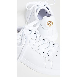Tory Burch Women's Howell Court Sneakers, Titanium White/Titanium White, 7.5 Medium US