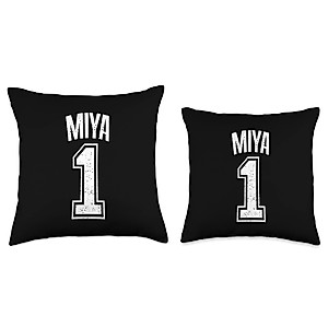 Miya Support Accessories & Fan Gifts Men Women Miya Supporter Number 1 Biggest Fan Throw Pillow, 16x16, Multicolor