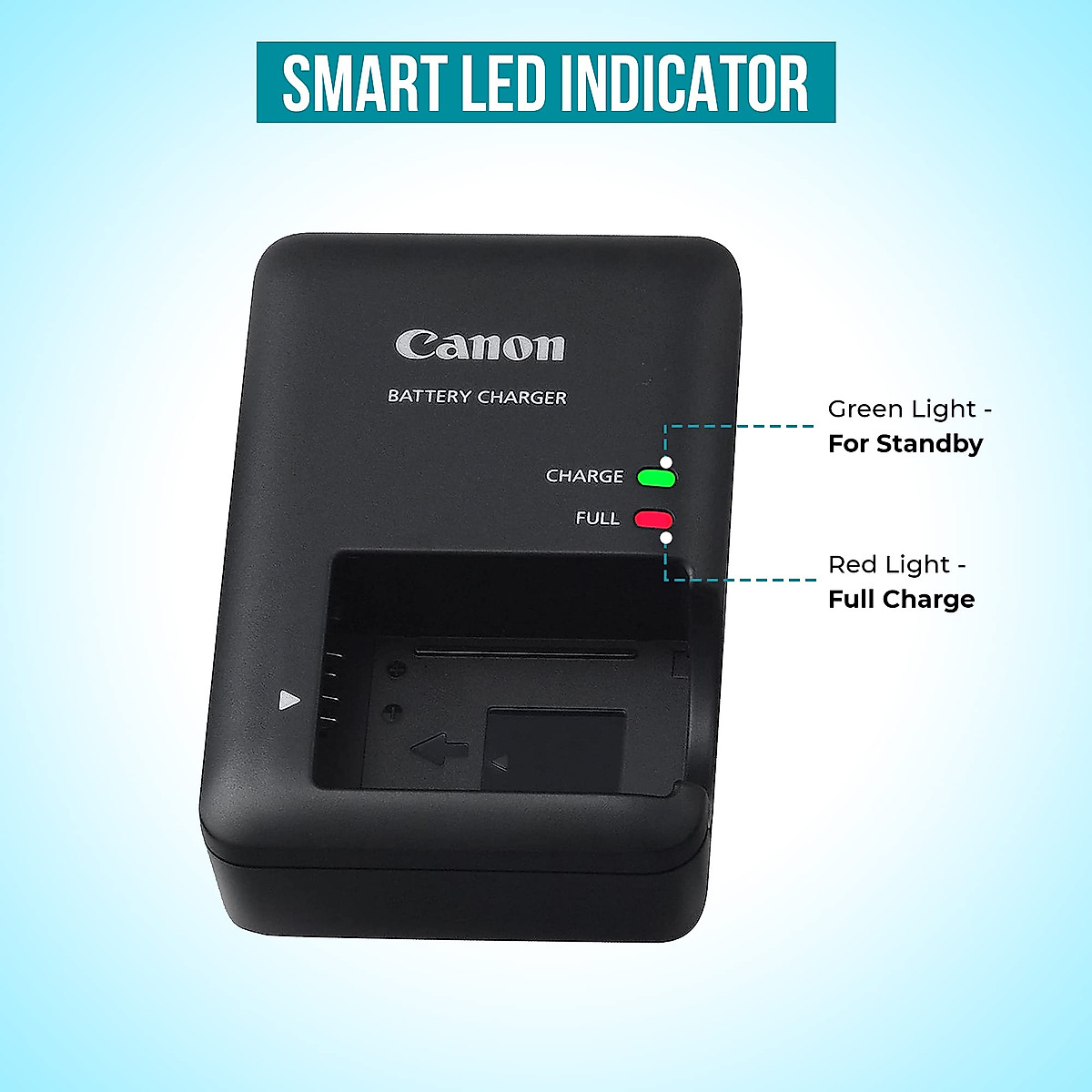 Excelshots CB-2LC Battery Charger + Professional NB-10L Li-ion Battery Pack| Battery Charger| Compatible with Canon PowerShot SX40 HS, SX50 HS, SX60 HS, G1X, G3X, G15, G16, Digital Camera