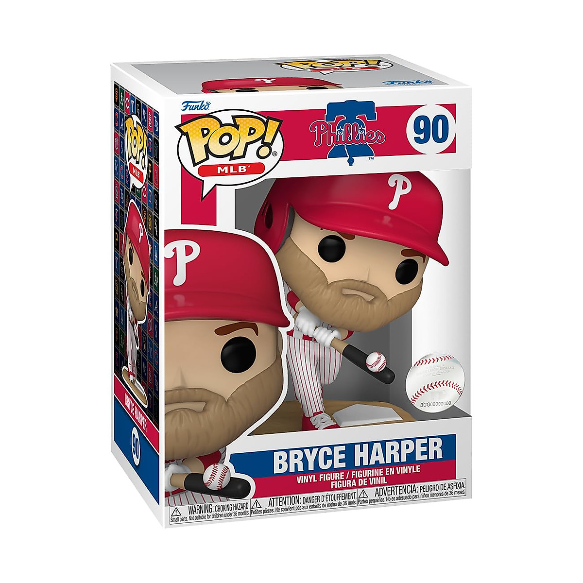 Funko POP! MLB: Phillies - Bryce Harper - Collectable Vinyl Figure - Gift Idea - Official Merchandise - for Kids & Adults - Sports Fans - Model Figure for Collectors and Display