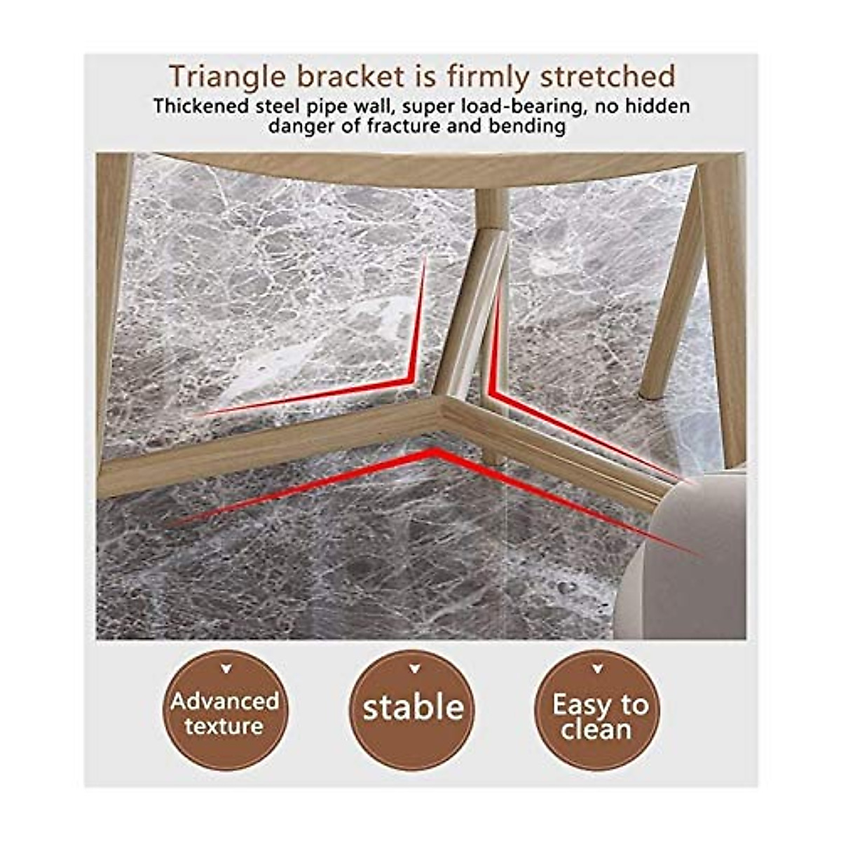 IWQHQXR Office Conference Table, Coffee Leisure Table and Chair Set Kitchen Study Bedroom Living Room Creative Display Round Dining Table Home Leisure Area Tea (Color : Style C) (Color : Grey)