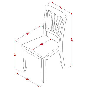 East West Furniture Avon Kitchen Dining Table + Dining Chair Set (Set of 2) - Oval Wooden Table with Butterfly Leaf & Black Pedestal Base + Faux Leather Upholstered Wooden Chairs