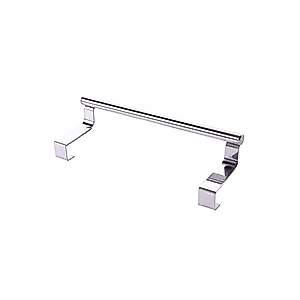 kiskick Stainless Steel Over Door Towel Bar Stand Rack Cupboard Cabinet Hanging Shelf Bathroom Kitchen Towel Hanger Organizer S