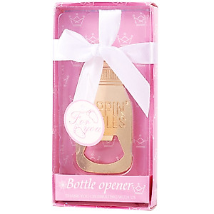 24 pcs Bottle Openers Baby Shower Favors for Guest,Baby Shower Souvenirs/Decorations Supplies , Baby Bottles Openers Baby Shower Party Favor for Girl (Pink, 24)