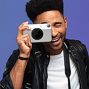 KODAK Printomatic Digital Instant Print Camera - Full Color Prints On ZINK 2x3" Sticky-Backed Photo Paper (Grey) Print Memories Instantly