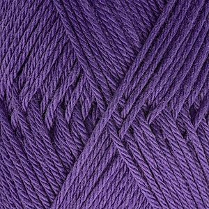 Estako Royal Cotton Classic, 100% Giza Cotton Yarn, Soft, Super Fino 1 for Crochet and Knitting 3.52 Oz (100g) / 273 Yrds (250m) (4068 - Purple)