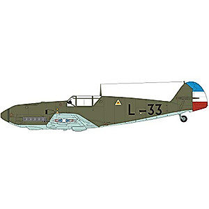 Airfix Quickbuild Messerschmitt Bf109E-4 / E-1 1:48 Military Aviation Plastic Model Kit A05120B, Multicolor