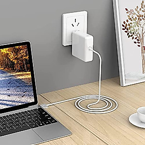 Mac Book Pro Charger Replacement for Mac Pro 13-Inch 2012-2016 Retina Display Ac 60W 2 T Connector Power Adapter, Laptop Charger Compatible with Mac Pro/Mac Air（Late 2012-2017）