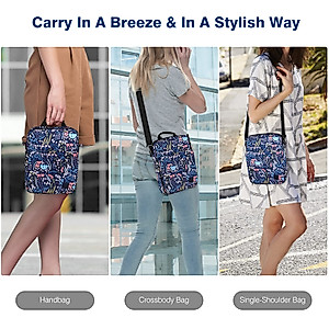 Dadanism 9-11 Inch Tablet Sleeve Bag Carrying Case with Shoulder Strap for iPad 10th Gen 10.9", iPad 9/8/7th 10.2", iPad Air 11", iPad Pro 11", iPad Air 5/4, Galaxy Tab A9+ Plus 11", Night Blue