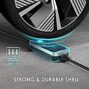 EVJUICION Level 2 EV Charger 40Amp 240V 25Ft Cable, Home and Portable Universal Electric Vechicle Charger for J1772 Electric Cars with NEMA 14-50 Plug, Current Adjustable, Delay Timer