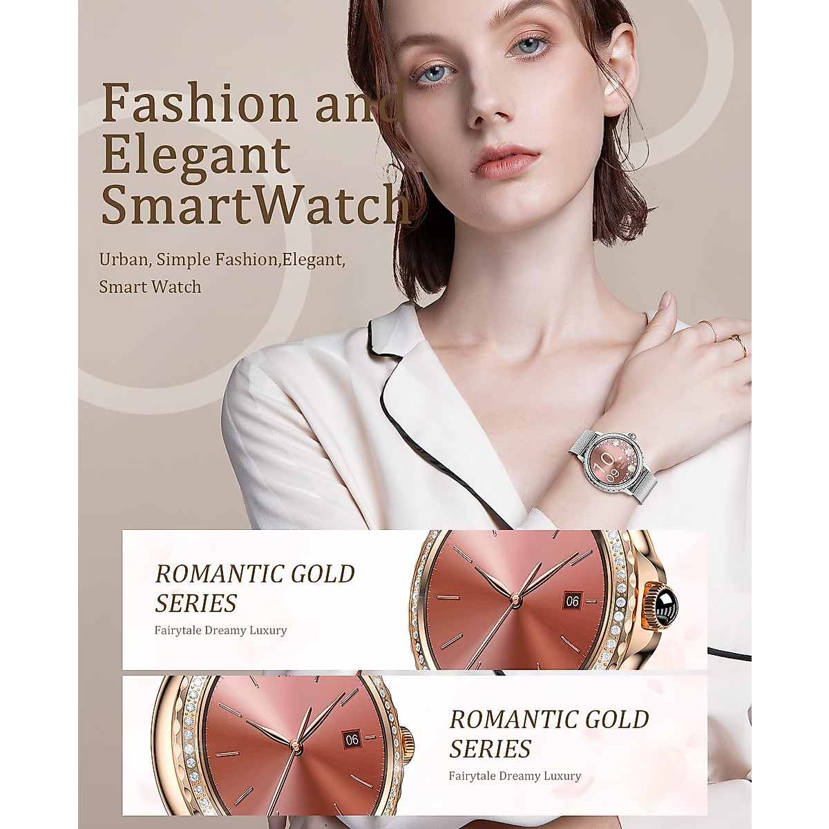 BOCLOUD Smart Watch for Men Women(Answer/Make Call), Bluetooth Smartwatches for iPhone Android iOS IP68 Waterproof Fitness Activity Tracker with Blood Pressure/Heart Rate/Sleep Monitor/Messages