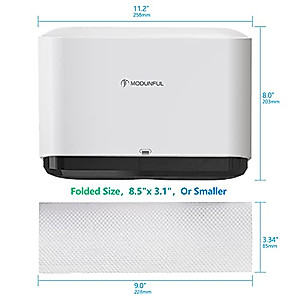 Paper Towel Dispenser, Paper Towel Holder Wall Mount, Bathroom Hand Paper Towels Dispensers, No-Hole Installation Multifold/Trifold/c Fold Paper Towel Dispenser