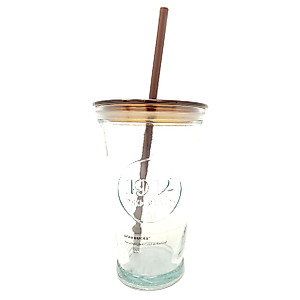 Starbucks Exclusive Seattle 1912 Pike Place First Store Brown Recycled Glass Cold Cup, 16 Fl Oz